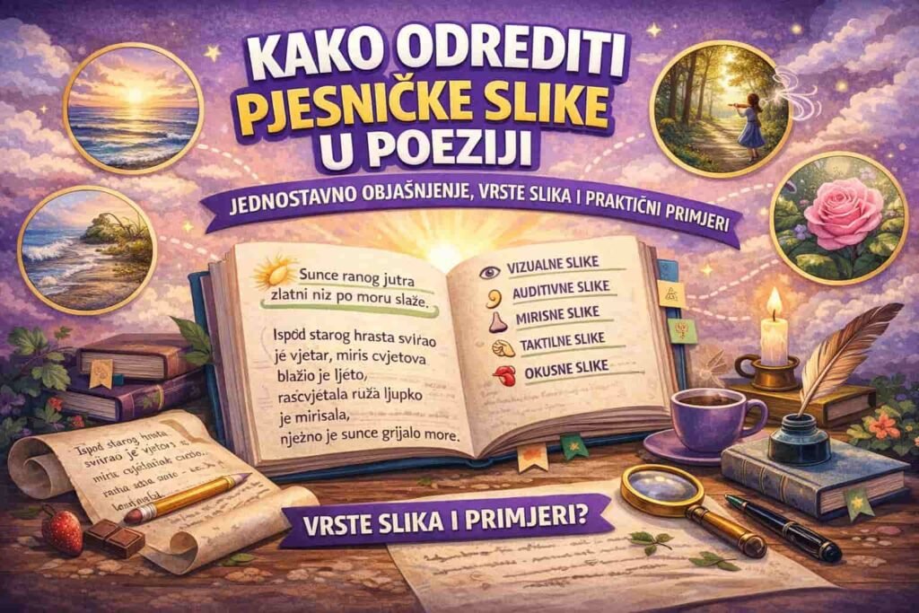 Kako odrediti pjesničke slike u pjesmi – vodič 2026